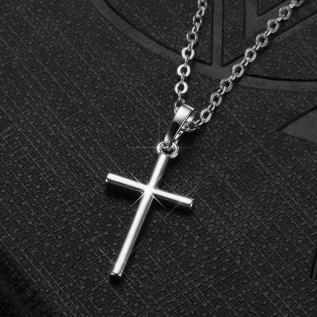 Collier avec Croix Pendentif Chrétien Homme Femme Jésus - Artistika