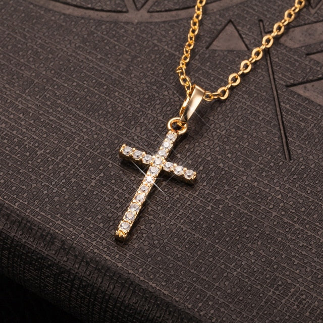 Collier avec Croix Pendentif Chrétien Homme Femme Jésus - Artistika