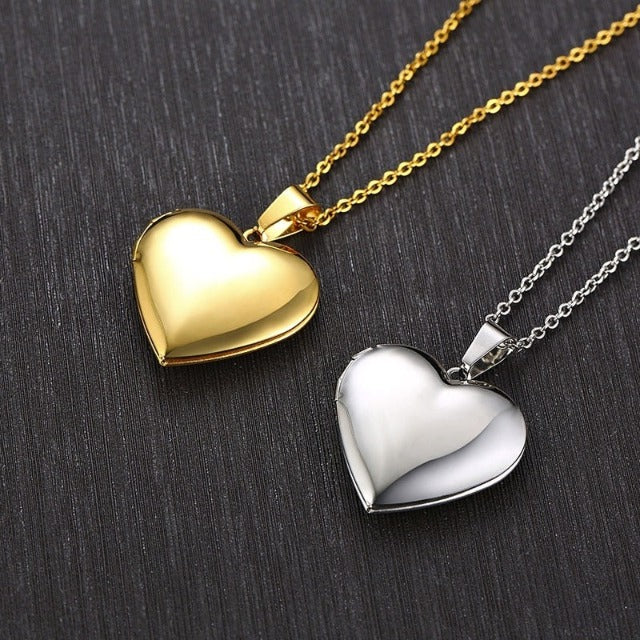 Pendentif Coeur Ouvrable pour Photo Collier fête des mères – Artistika